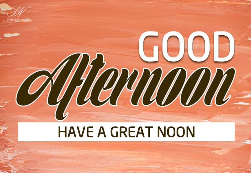 Good Afternoon Friends - Hope You Are Having A Great Noon Ahead ...
