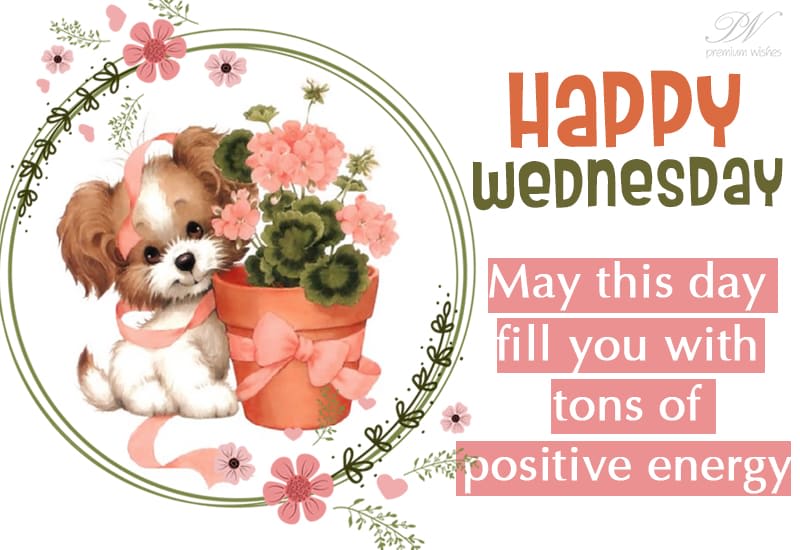 Happy Wednesday - May this day fill you with tons of energy - Premium ...