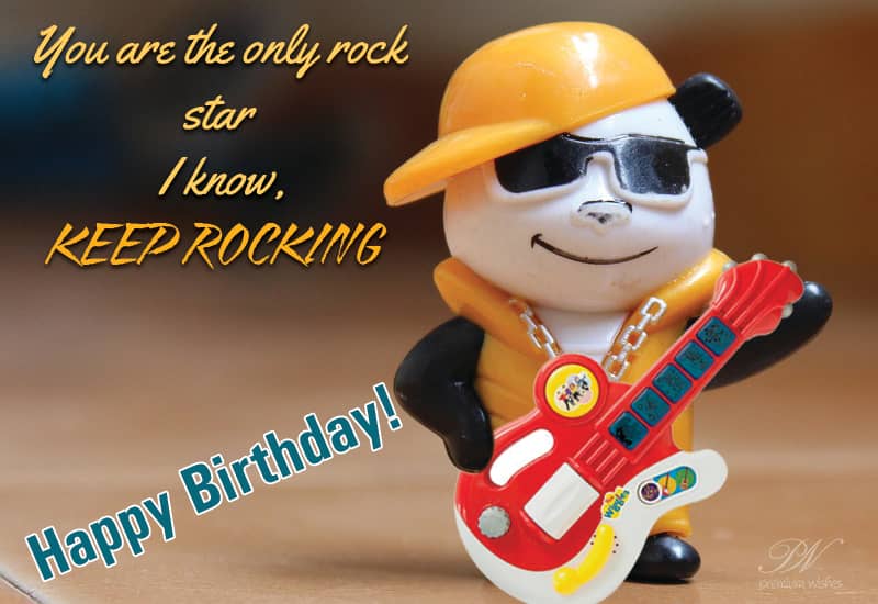 Happy Birthday - Keep Rocking - Premium Wishes