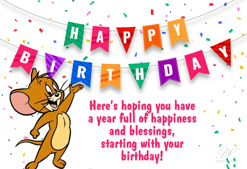 May you have a year full of happiness and blessings - Happy Birthday ...