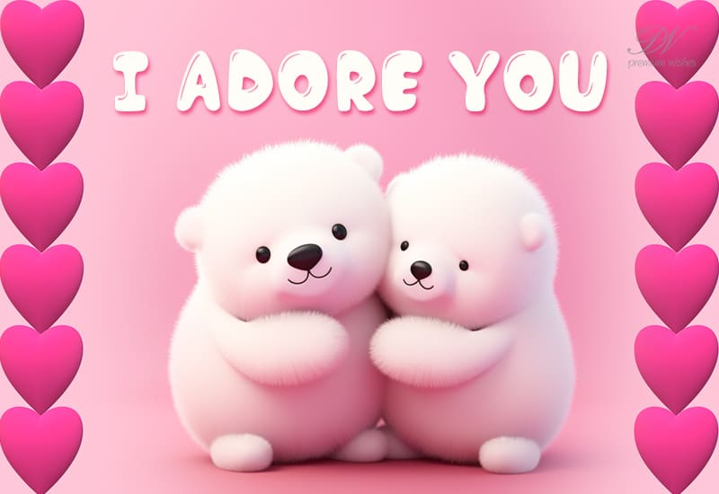 I adore you - Premium Wishes