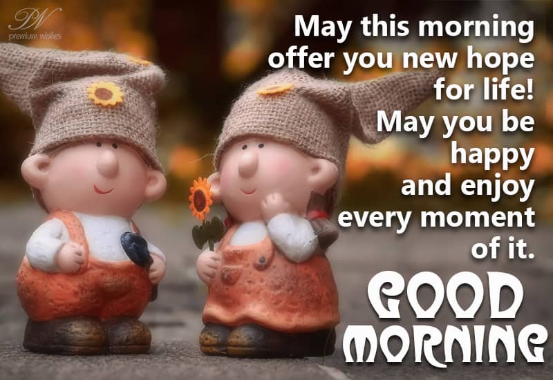 Good morning - may today's morning offer you a ray of hope - Premium Wishes