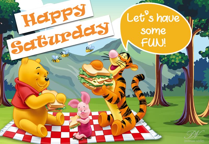 Happy Saturday - Let's have fun! - Premium Wishes