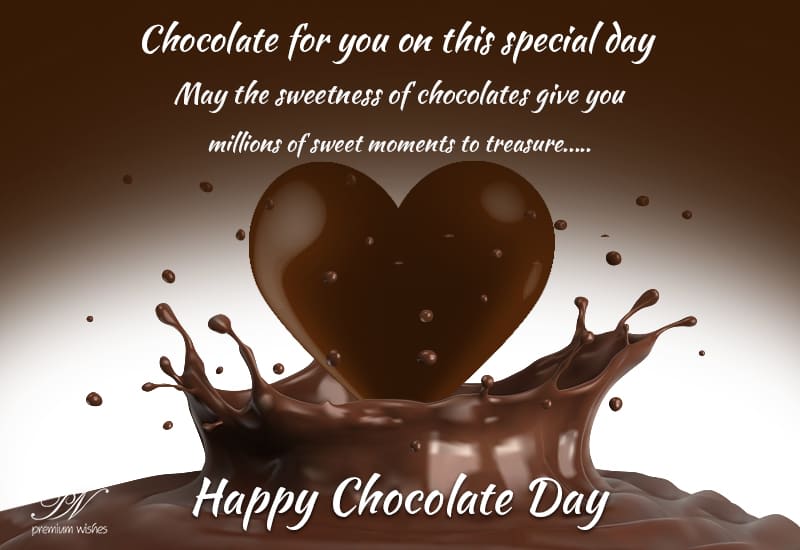 Happy Chocolate Day - Sweet Moments To Treasure - Premium Wishes