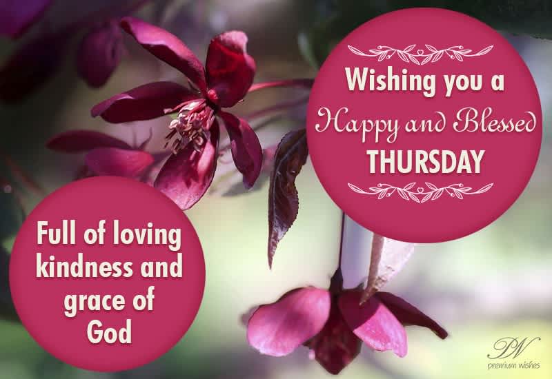 Happy Thursday - full of loving kindness and grace of god. - Premium Wishes
