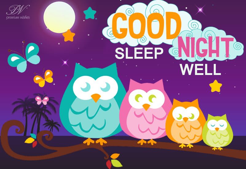 Sleep Well Friends - Good night - do rest well - Premium Wishes