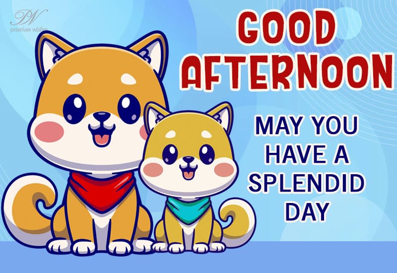 Good Afternoon - May you have a splendid day - Premium Wishes