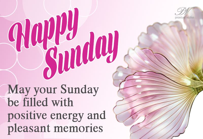 Happy Sunday - May your Sunday be filled with positive energy and ...