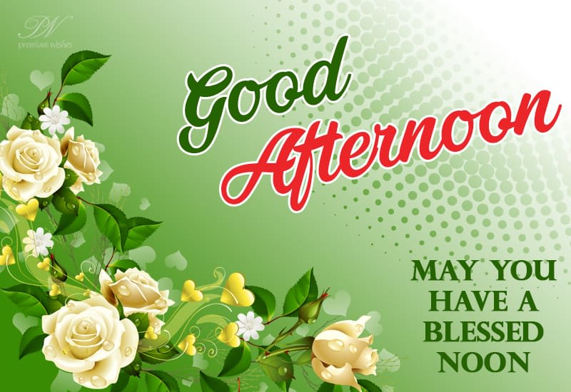 Good Afternoon - May you have a blessed noon - Premium Wishes