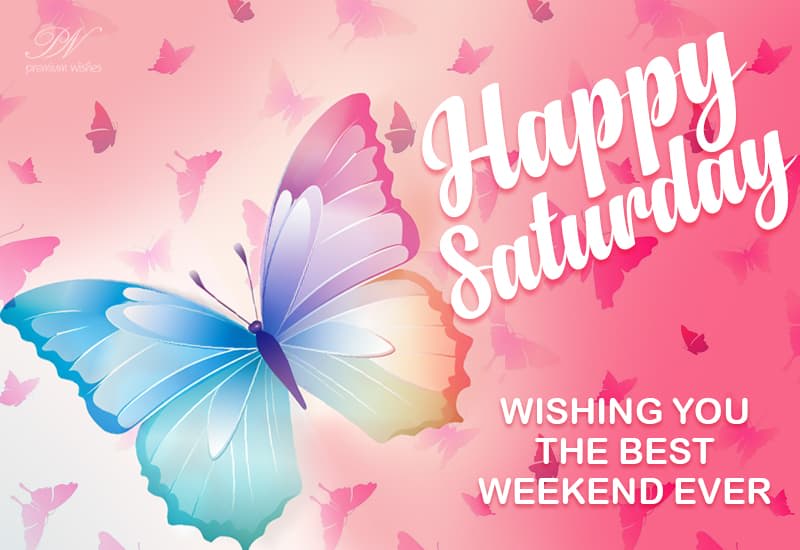 Happy Saturday Friends - Wishing you the best weekend ever - Premium Wishes