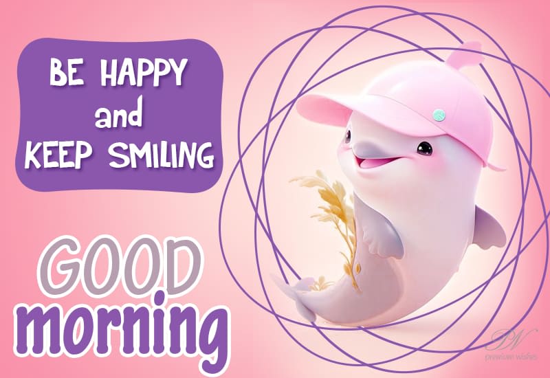 Be Happy and Keep Smiling - Good Morning - Premium Wishes