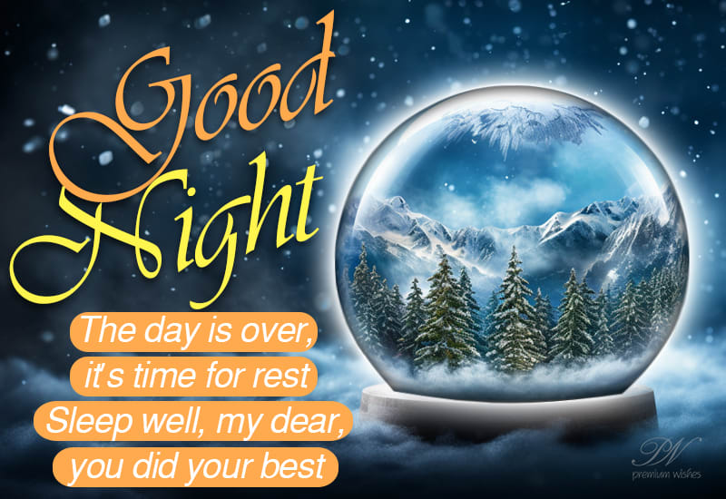 Wishing you peaceful sleep and loving thought - Good Night - Premium Wishes