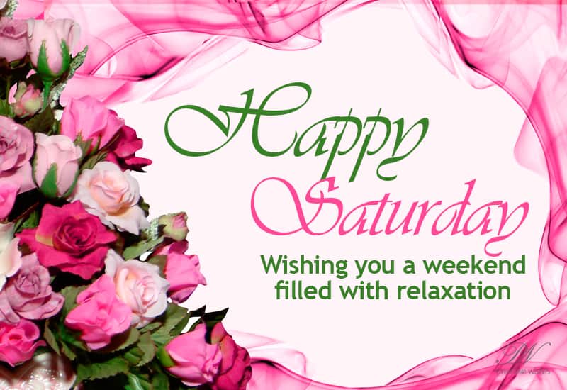 Happy Saturday - Wishing you a weekend filled with relaxation - Premium ...