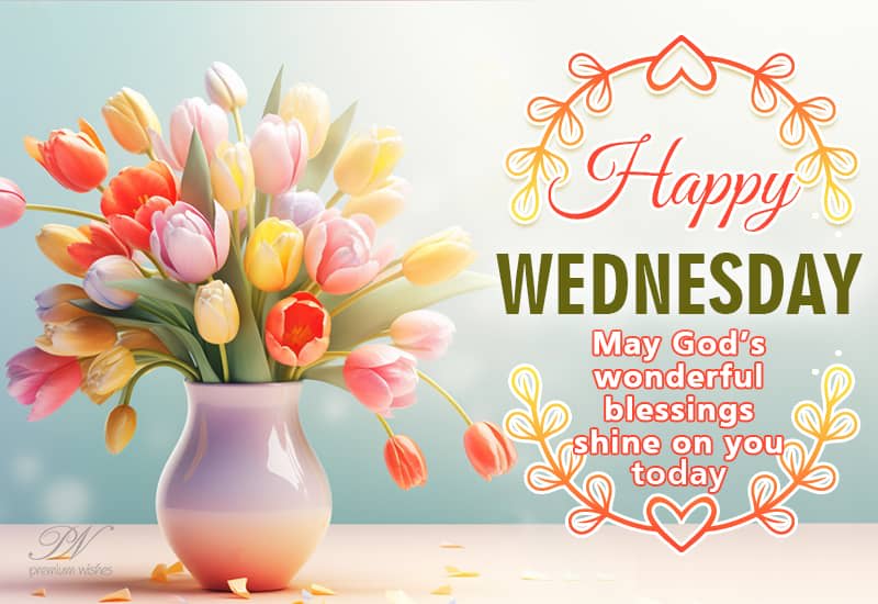 Happy Wednesday - May God's wonderful blessings shine on you today ...