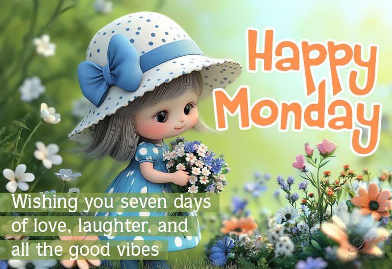 Happy Monday - Wishing you seven days of love, laughter and all the ...