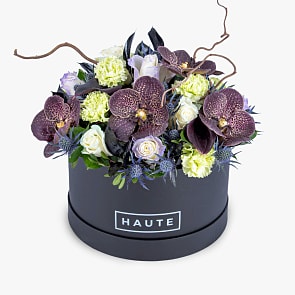 Hat Box Flowers | Haute Florist | Flowers in a Hat Box
