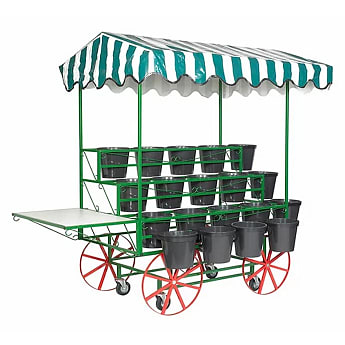 19 Bucket Farmers market cart