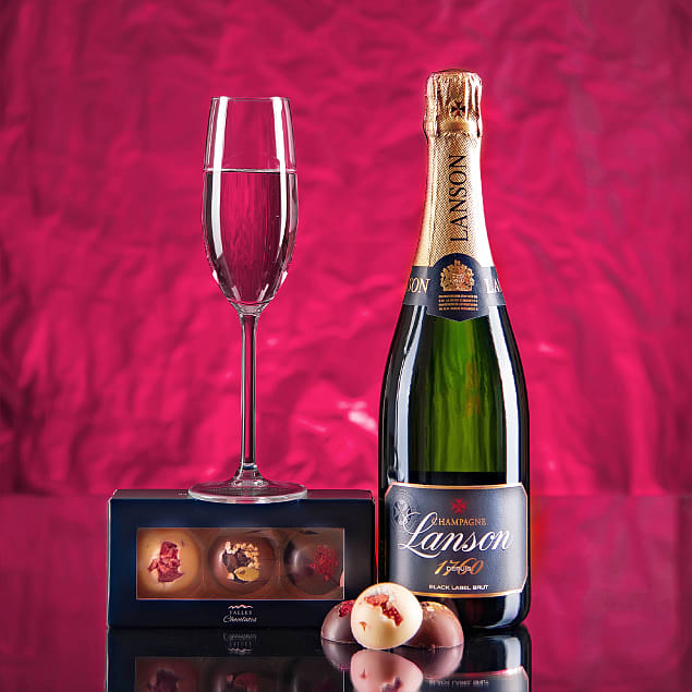Lanson Black Label Luxury Gift | Haute Florist