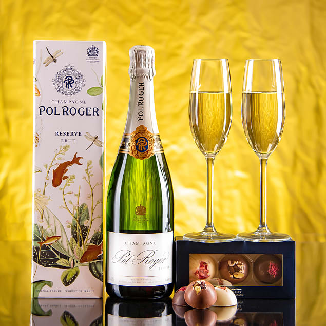 Pol Roger Champagne Gift | Haute Florist