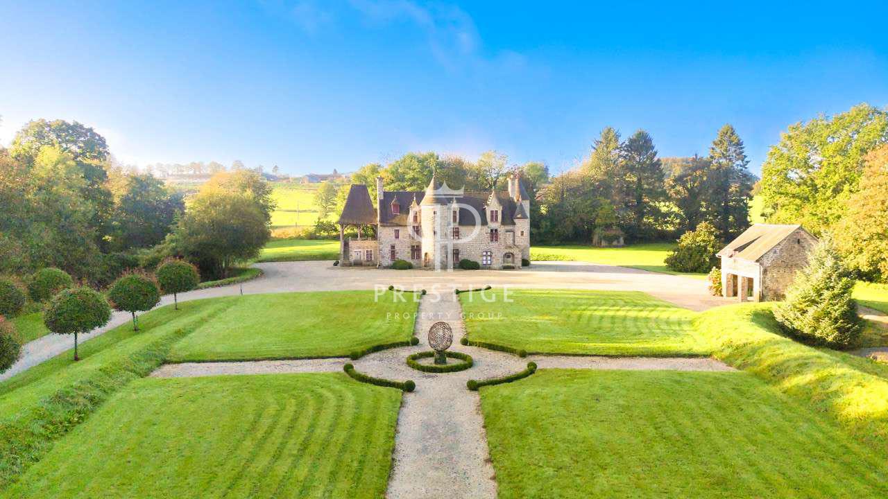 Historical 4 bedroom Chateau for sale with countryside view in Chaulieu ...