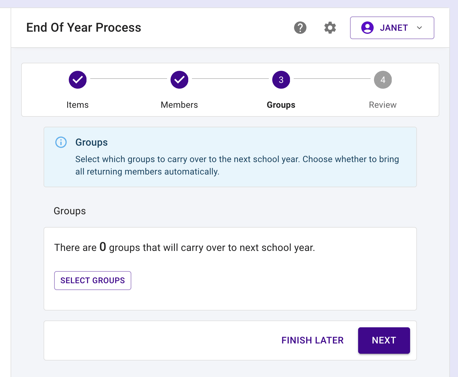 Complete the End of Year Process