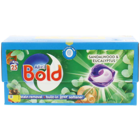 BOLD 2IN1 PODS SANDALWOOD & EUCALYPTUS 25'S | Pricecheck