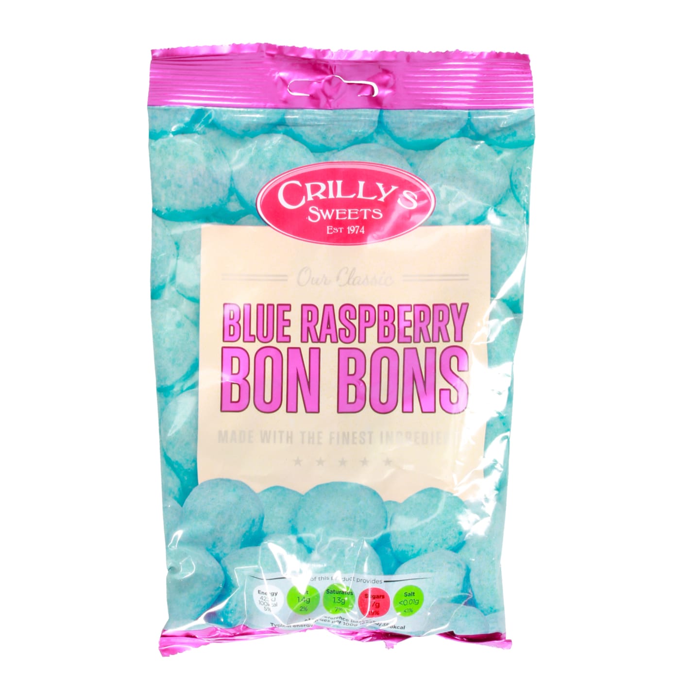CRILLYS 100G BLUE RASP BON BONS | Pricecheck