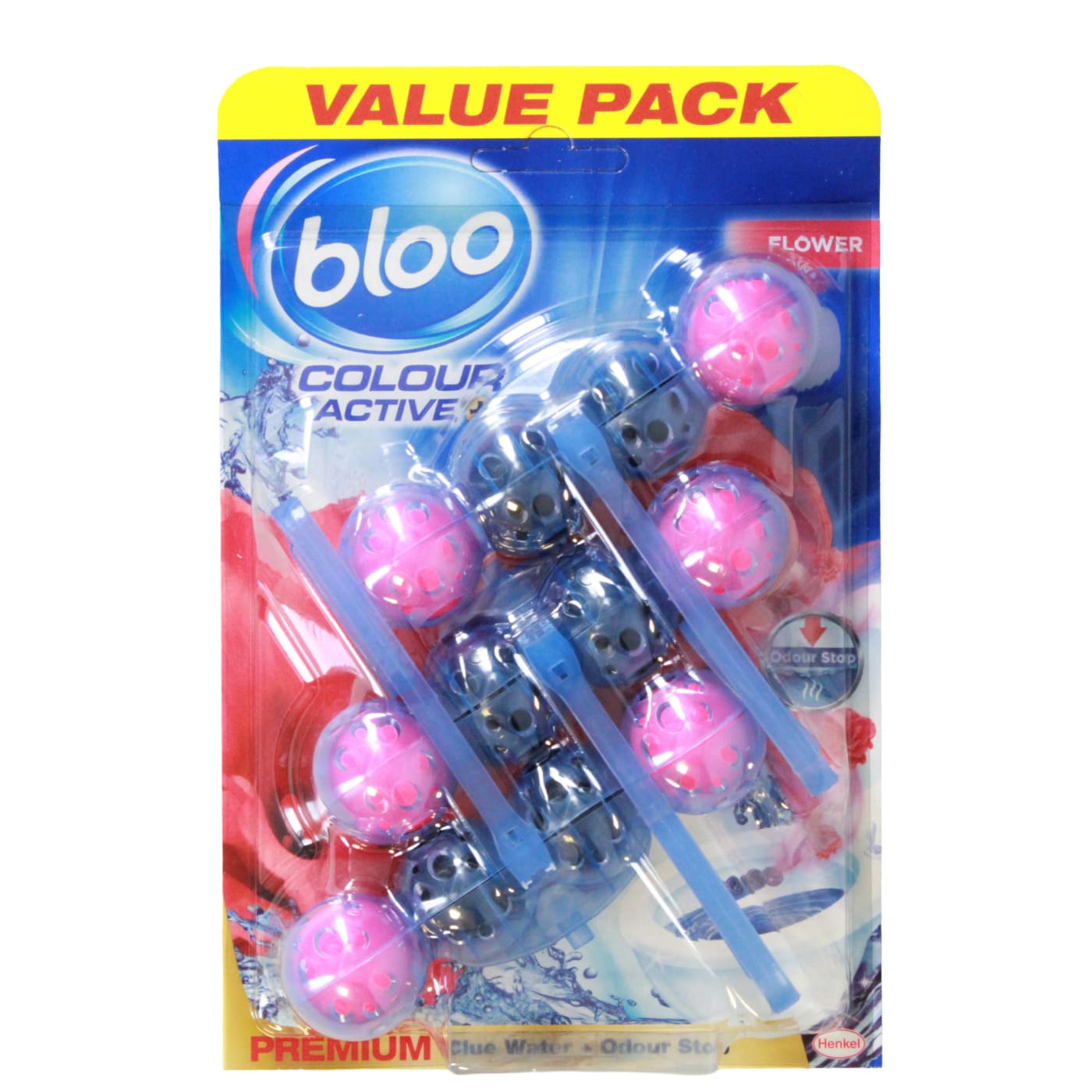 BLOO COLOUR ACTIVE 3X50G TOILET BLOCK FLOWER 3 PACK | Pricecheck