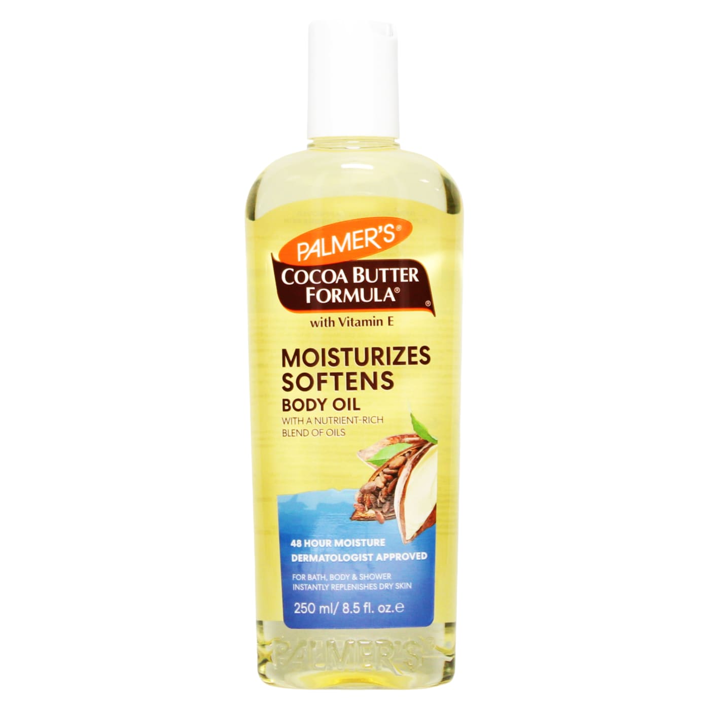 PALMER'S COCOA BUTTER FORMULA 250ML BODY OIL MOISTURIZES SOFTENS ...