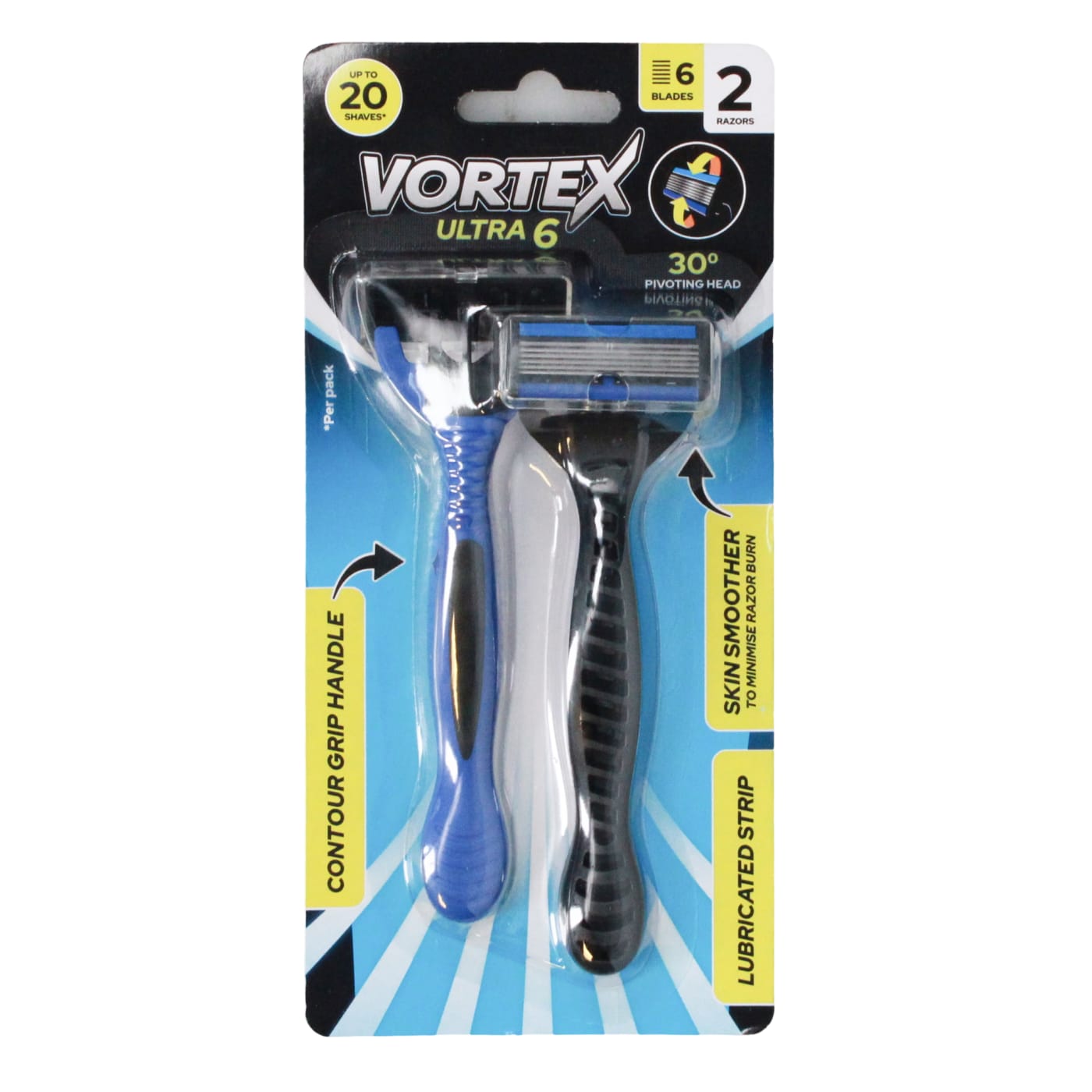 VORTEX ULTRA 6 DISPOSABLE RAZOR MENS 2 PACK | Pricecheck Brand Partners