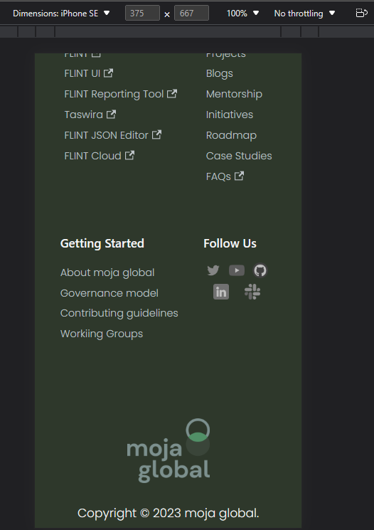 Bug: Fix The alignment of social links for mobile devices · Issue #402 · moja-global/community ...