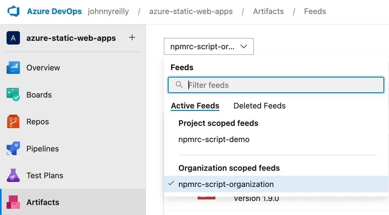 Azure Artifacts: Publish a private npm package with Azure DevOps ... Azure Artifacts: Publish a private npm package with Azure DevOps ...