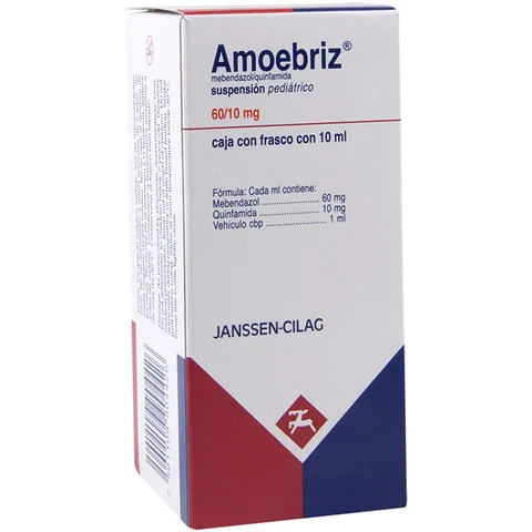 Compra Amoebriz mebendazol, quinfamida 60/10 mg suspensión pediátrica ...