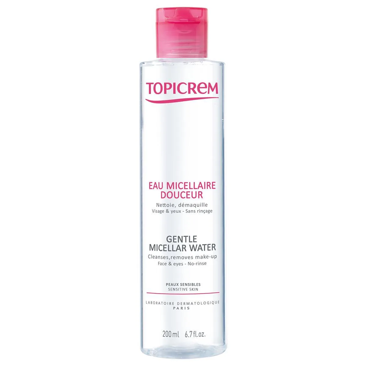 Topicrem Agua Micellar Suave Limpiadora Para Rostro Y Ojos Con 200 Ml ...