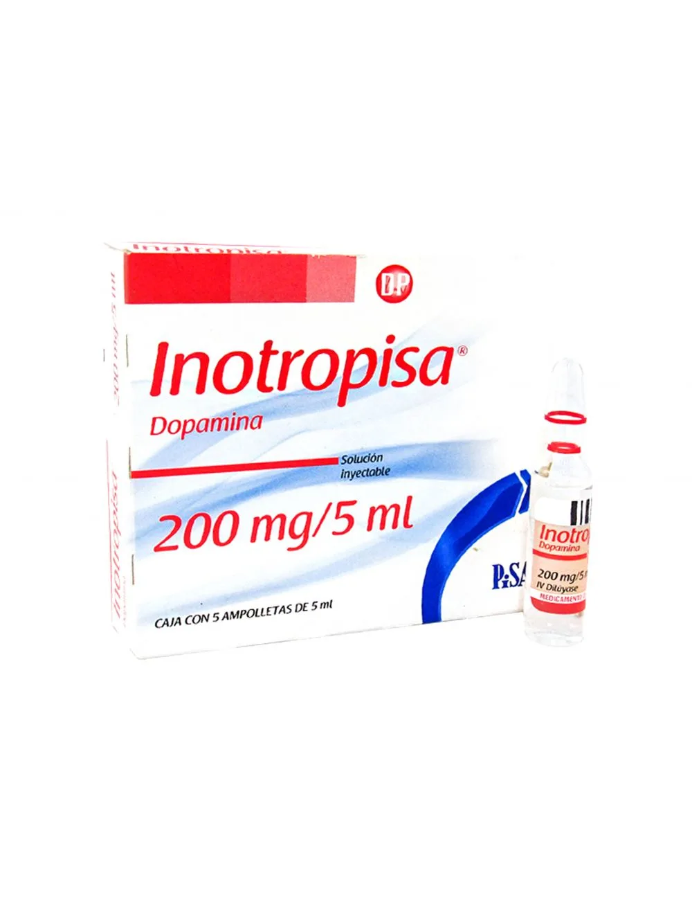 Inotropisa 200 Mg 5 Ampolletas 5 Ml | Farmacia Online Prixz