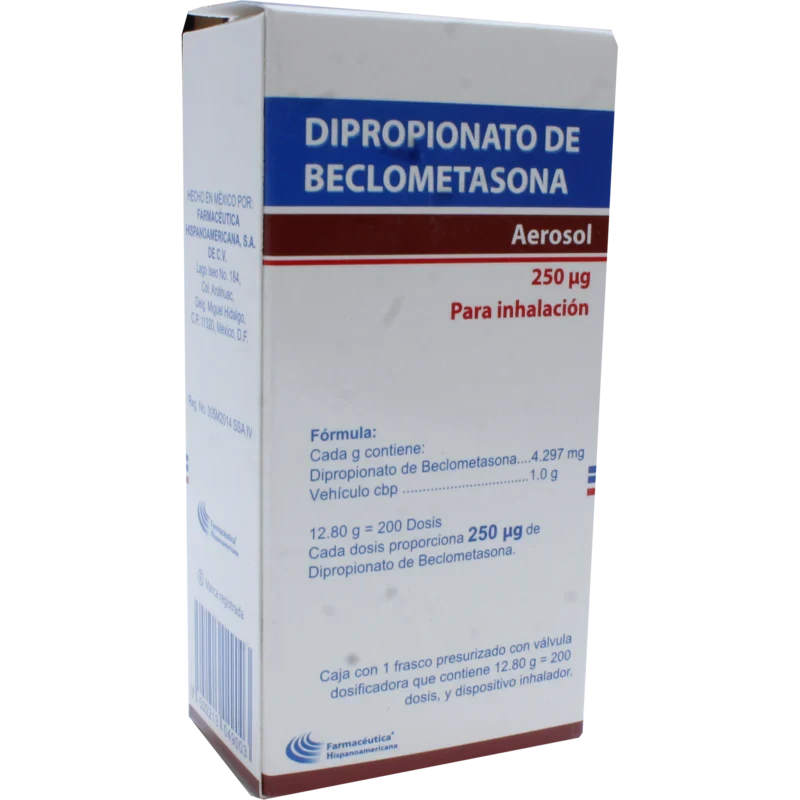 Dipropionato de beclometasona 250 µg aerosol 200 dosis | Farmacia ...