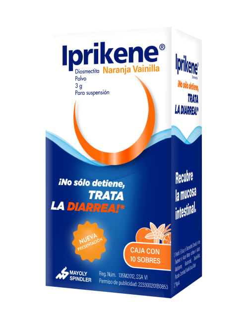 Compra Iprikene diosmectita 3 g polvo suspensión sabor naranja vainilla ...