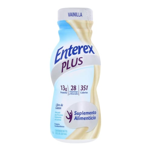 Compra Enterex plus suplemento alimenticio sabor vainilla 237 ml en Prixz
