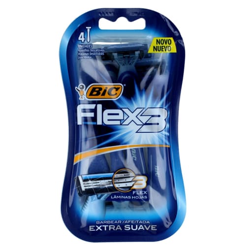 Comprar Bic flex 3 extra suave rastrillos para afeitar 4 piezas blíster - Prixz
