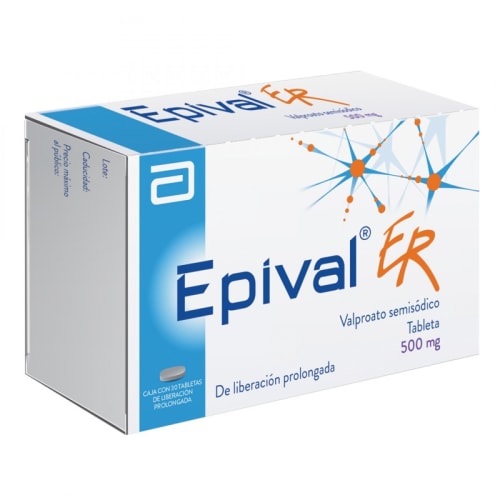 Comprar Epival er valproato semisódico 500 mg con 30 tabletas - Prixz
