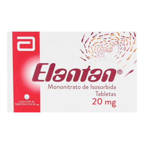 Comprar Elantan isosorbida 20 mg con 30 tabletas - Prixz
