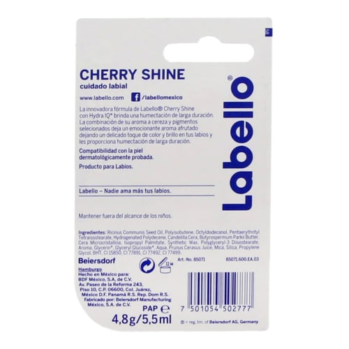 Compra Labello protector labial sabor cereza 4.8 g en Prixz