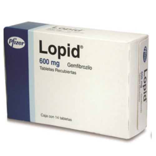 Compra Lopid gemfibrozilo 600 mg con 14 tabletas en Prixz