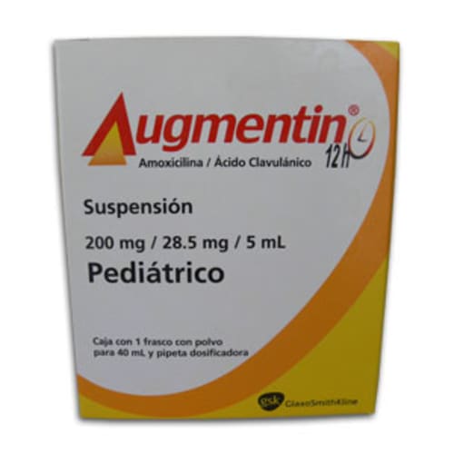 Compra Augmentin pediátrico amoxicilina, ácido clavulánico 200/28.5 mg ...