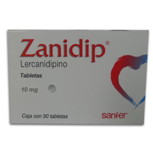 Comprar Zanidip lercanidipino 10 mg con 30 tabletas - Prixz