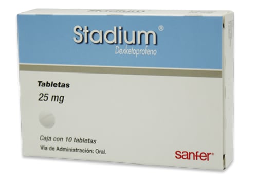 Compra Stadium Dexketoprofeno 25 Mg Con 10 Tabletas En Prixz