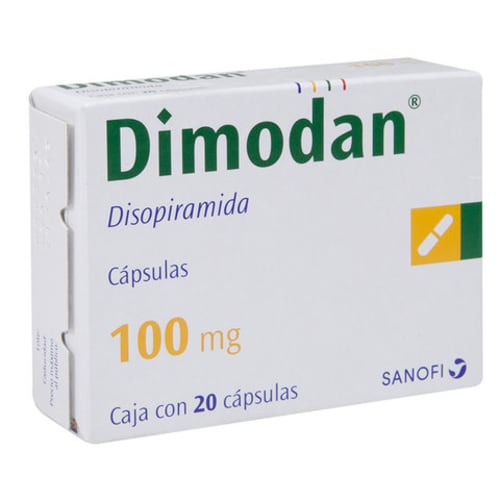 Compra Dimodan disopiramida 100 mg con 20 cápsulas en Prixz