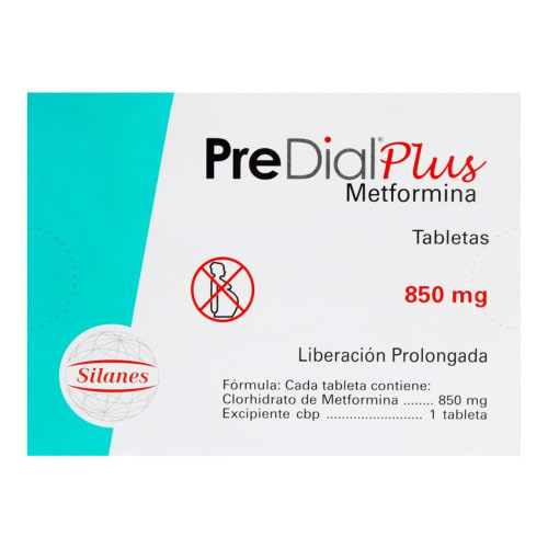 Compra Predial plus metformina 850 mg con 30 tabletas en Prixz