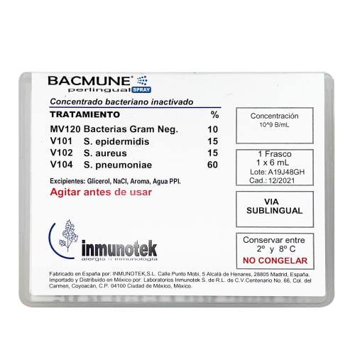 Compra Bacmune Concentrado Bacteriano Inactivado Frasco Spray 6 Ml En Prixz