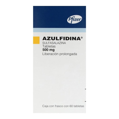 Compra Azulfidina sulfasalazina 500 mg con 60 tabletas en Prixz